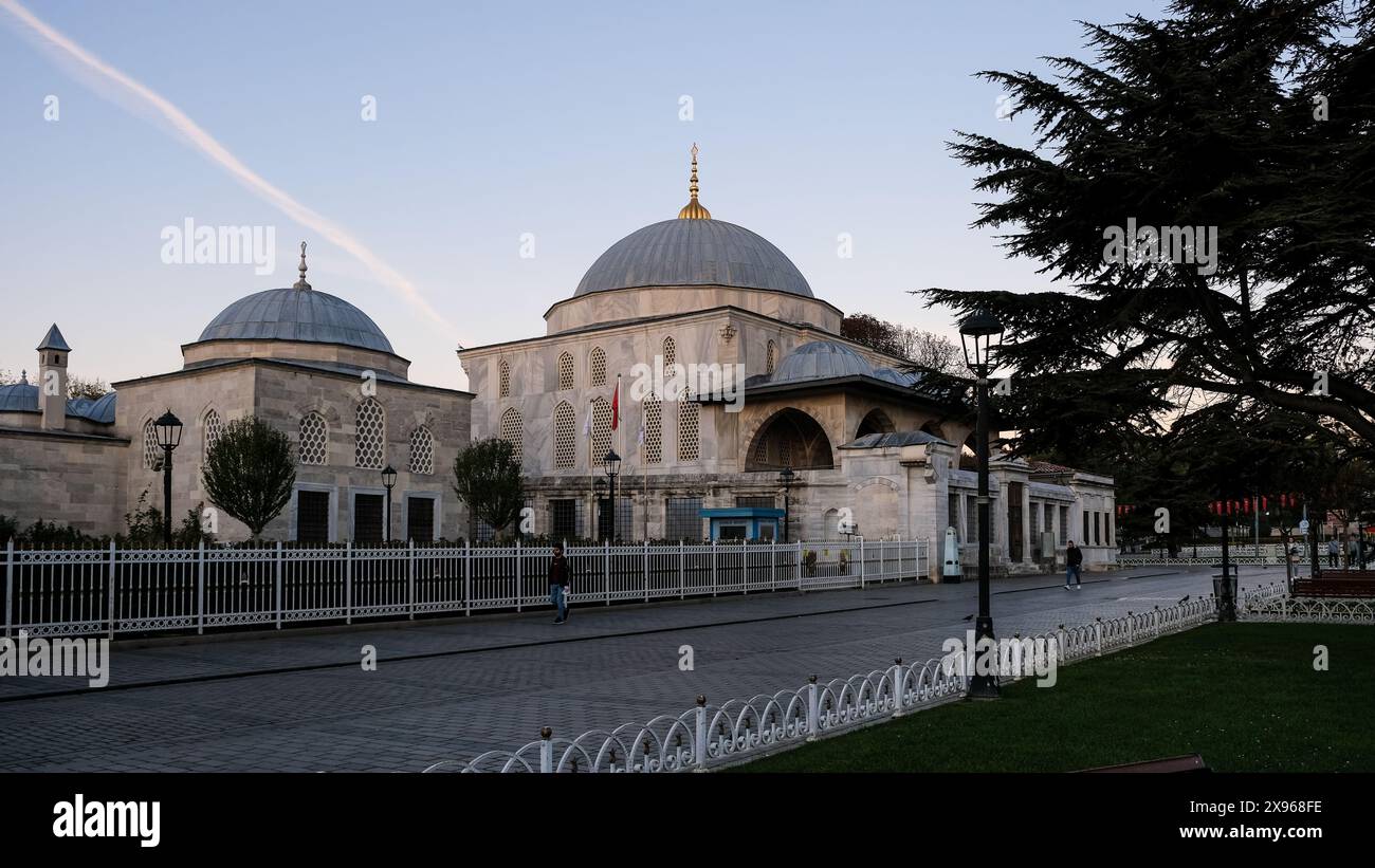 View of the Blue Mosque (Sultan Ahmed Mosque), an Ottoman-era historical imperial mosque, UNESCO ...
