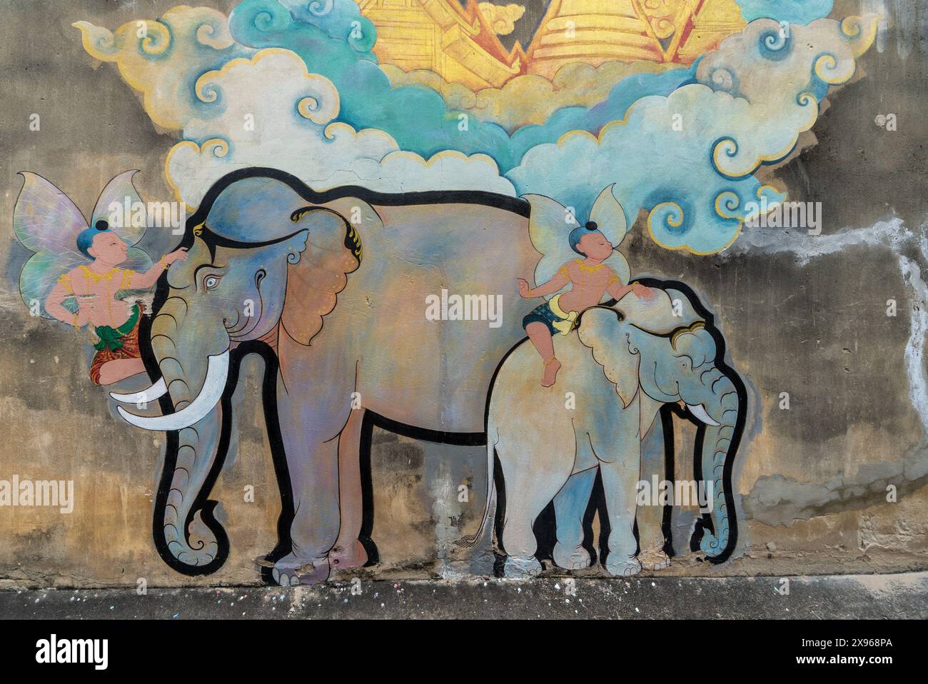 Thailand chiang mai mural painting hi-res stock photography and images ...