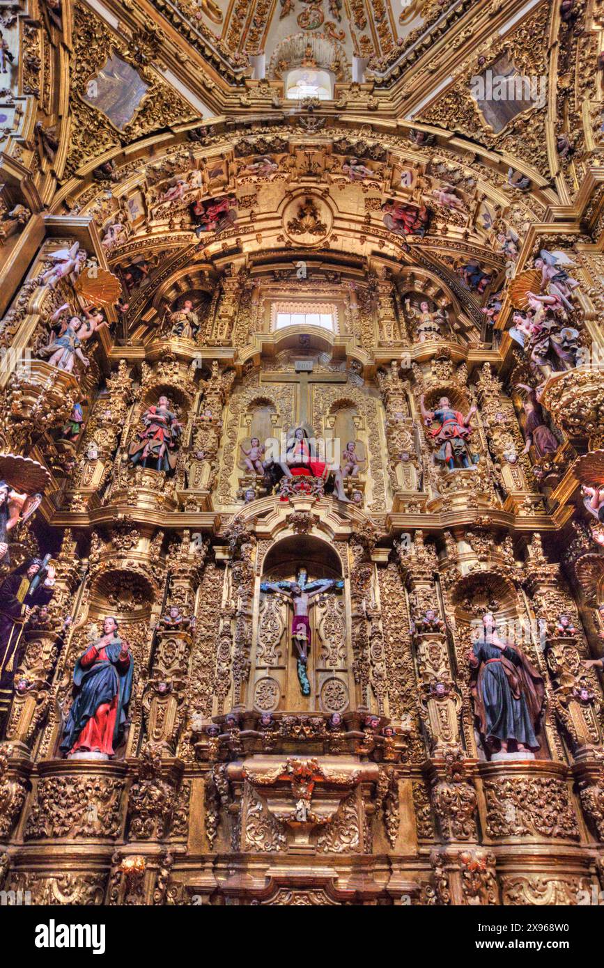 Polychrome Figures, Apse, Interior, Basilica of Our Lady of Ocotlan ...