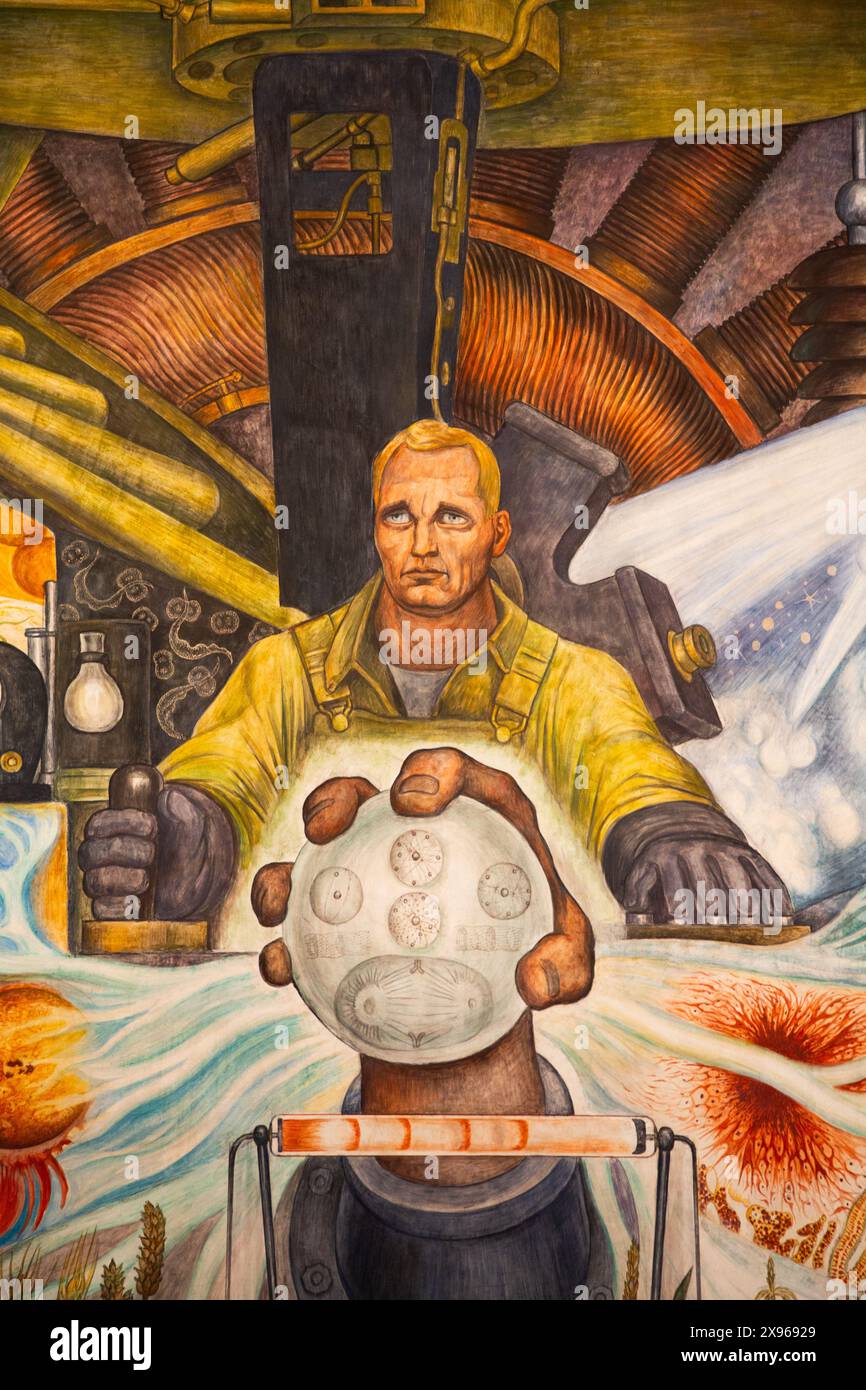 Frescoe by Diego Rivera, Palacio de Bellas Artes (Palace of Fine Arts ...
