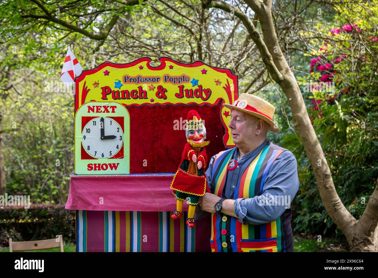 Punch and Judy show booth, UK 2024 Stock Photo - Alamy