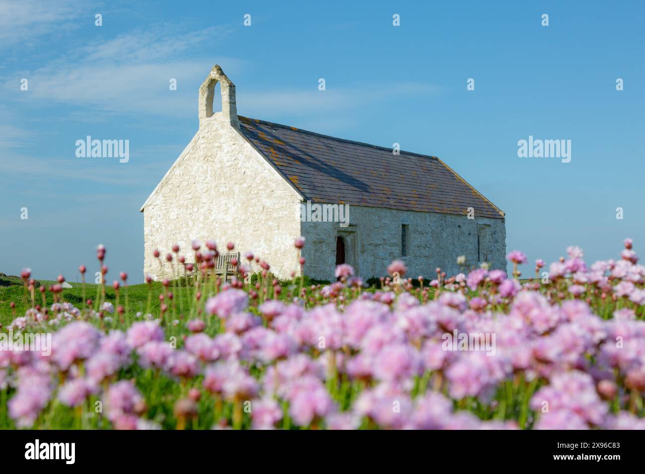 St Cwyfan's Church, Llangwyfan, Anglesey, Wales, UK 2024 Stock Photo ...