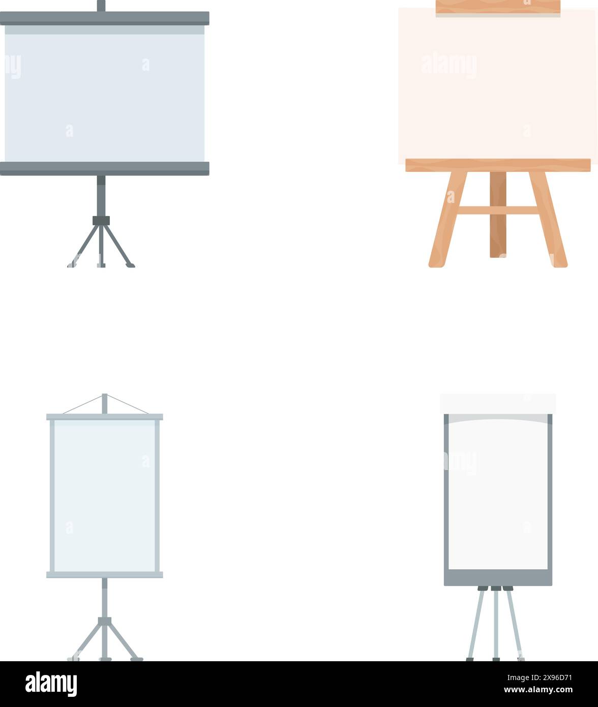 Portable white boards Stock Vector Images - Alamy