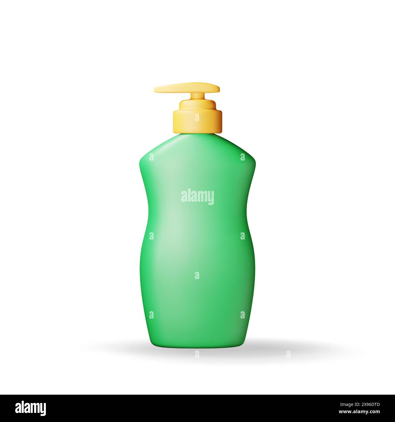 3D plastic bottle with dispenser pump isolated Stock Vector Image & Art ...