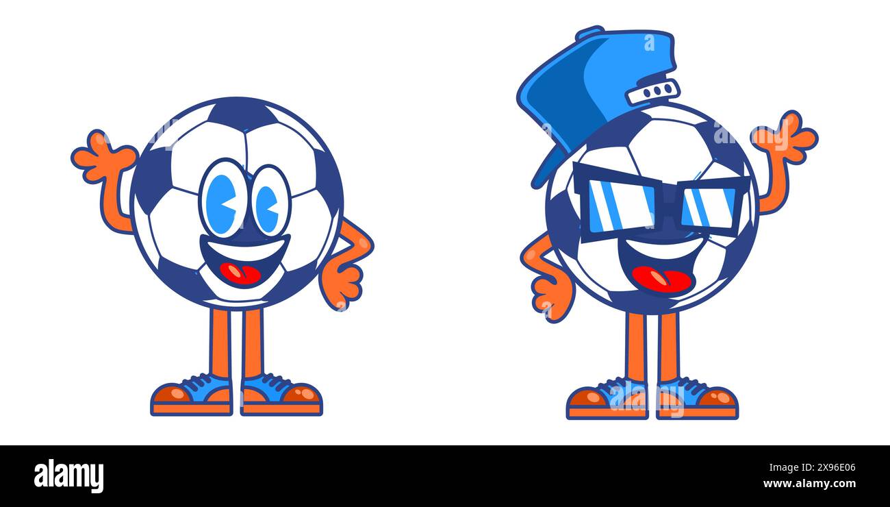 Cool Street Art Graffiti Style Football Or Soccer Cartoon Mascot ...