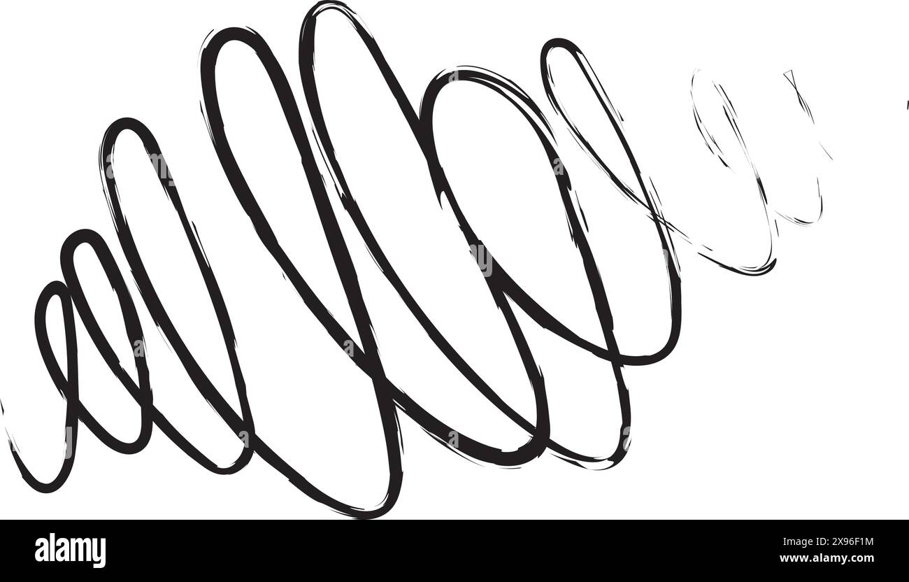 Swirl pencil texture. Hand drown vector Stock Vector Image & Art - Alamy