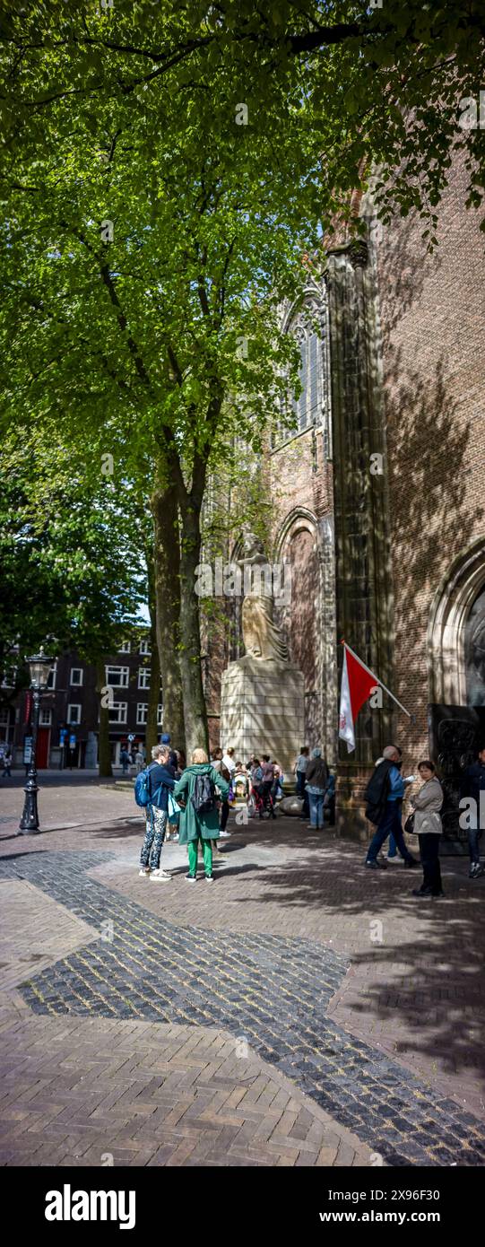 Dutch urban street scene development. Holland typical city lifestyle ...