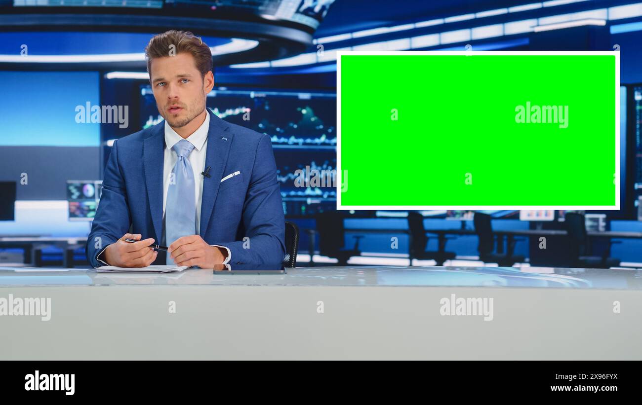 TV Talk Show Live News Program: Anchorman Presenter Reporting, Uses ...