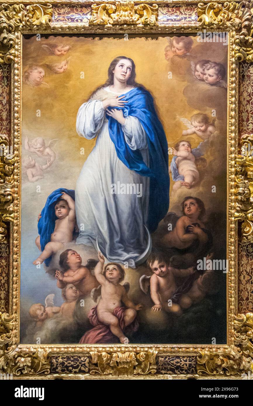 The Immaculate Conception, painting by Alonso Miguel Tovar (18th ...
