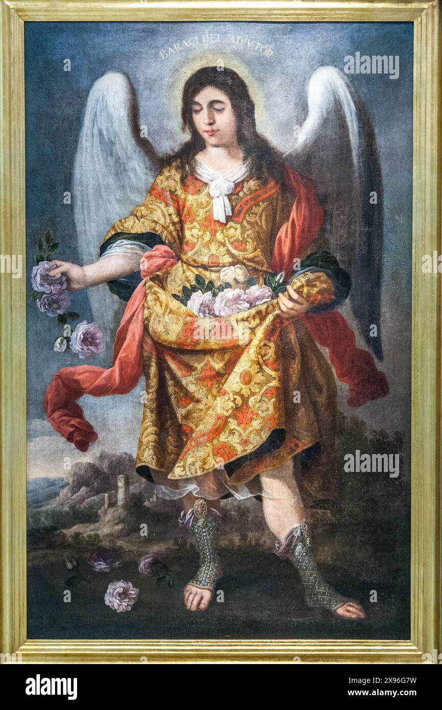 Saint Barachiel the Archangel, painting by Alonso Miguel Tovar (18th ...