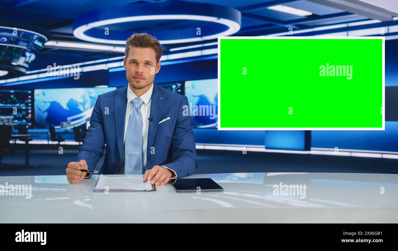 TV Talk Show Live News Program: Anchorman Presenter Reporting, Uses ...