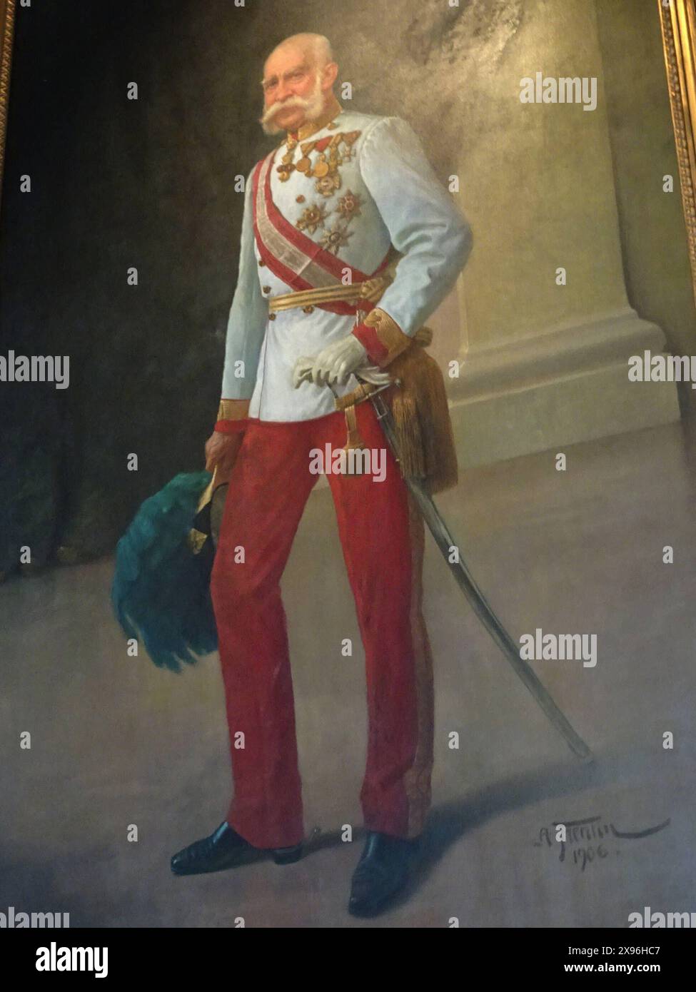 Kaiser Franz Joseph, Ölbild, Rollett Museum, ältestes Museum ...