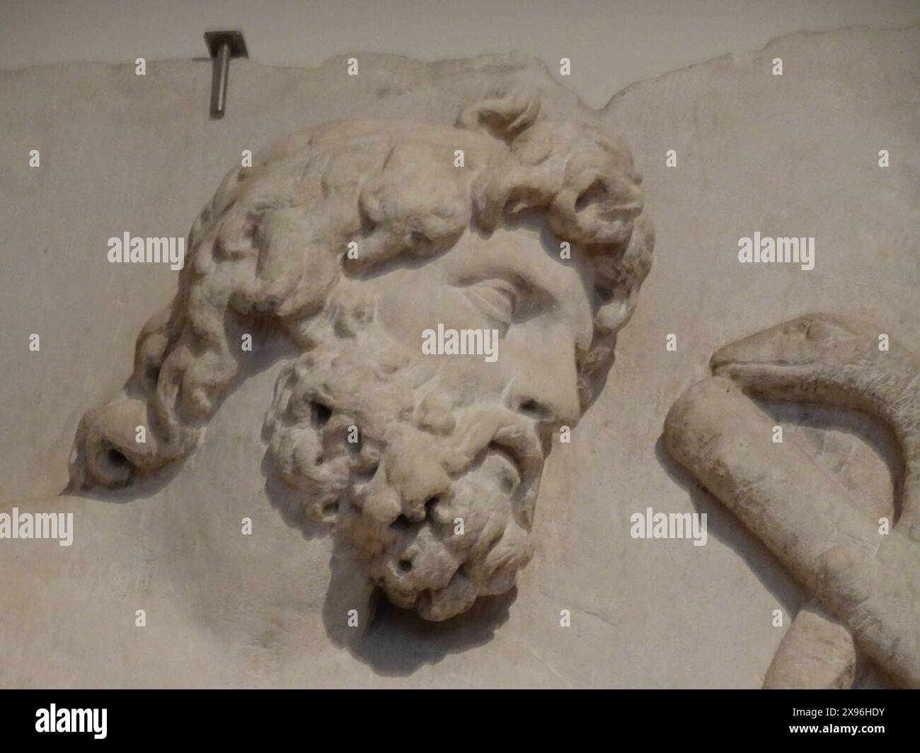 Äskulap, Heilgott, Detail, Relief, Rollett Museum, ältestes Museum ...