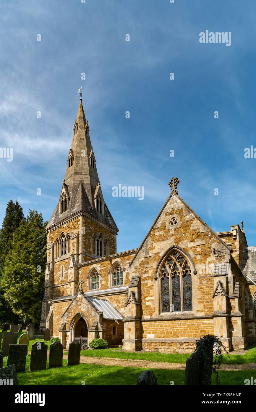 The beautiful parish church of St James in the village of Little Dalby ...