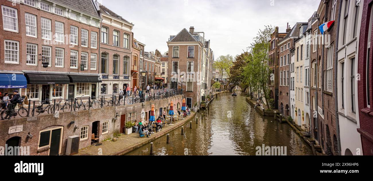 Dutch urban street scene development. Holland typical city lifestyle ...