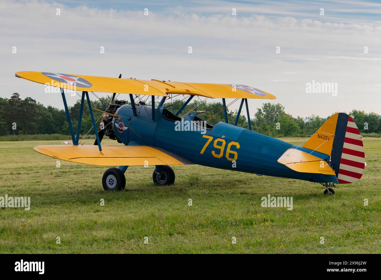 Boeing-Stearman Model 75 at Le Temps Des Helices Air Show 2024 in La ...