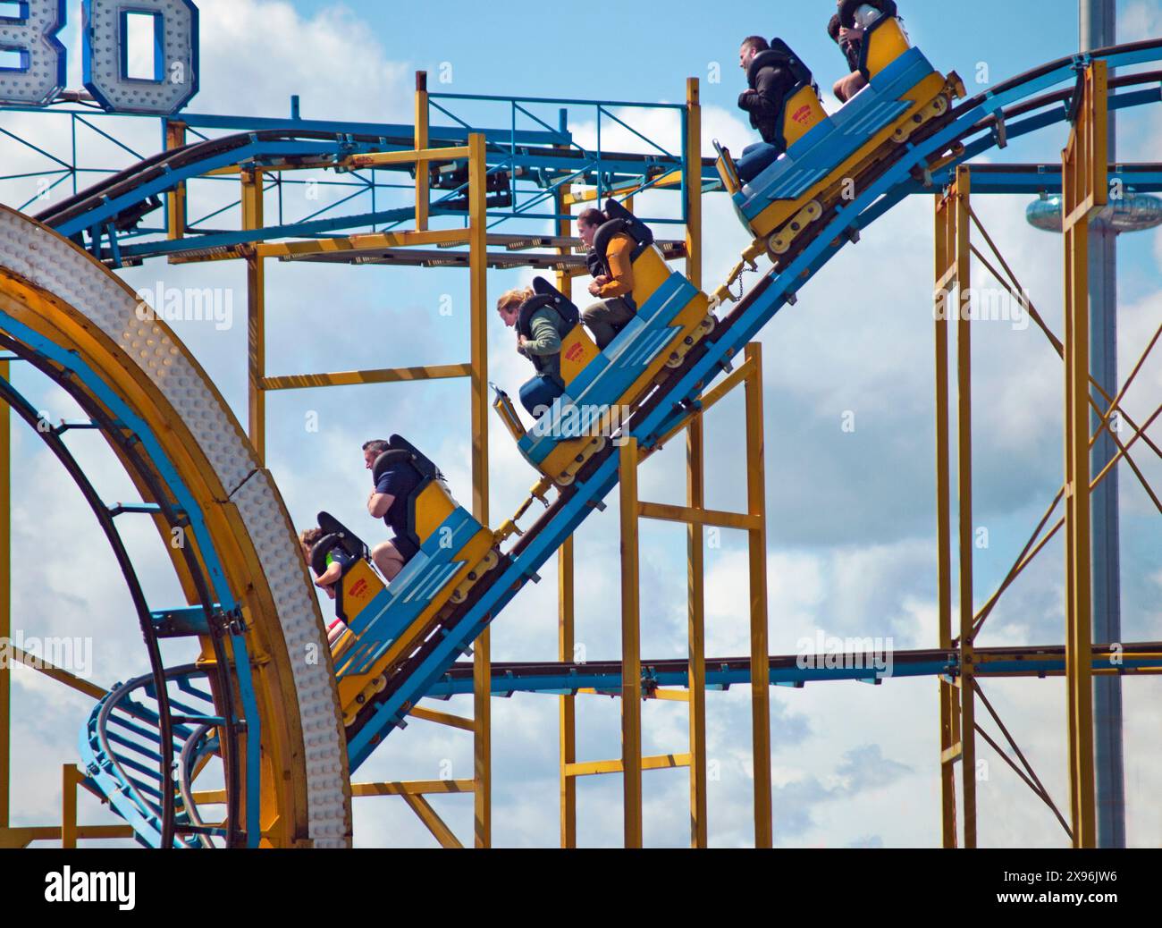 The roller coaster on Brighton Pier Stock Photo - Alamy