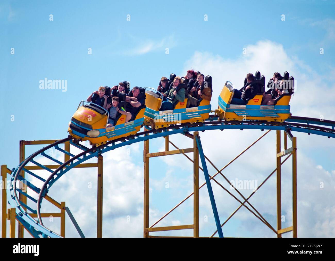 The roller coaster on Brighton Pier Stock Photo - Alamy