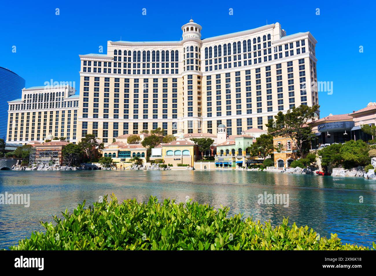 Las Vegas, Nevada - April 13, 2024: Panoramic Daytime View of the Bellagio Hotel and Casino ...