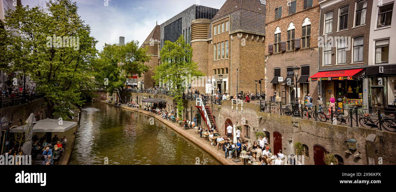 Dutch urban street scene development. Holland typical city lifestyle ...