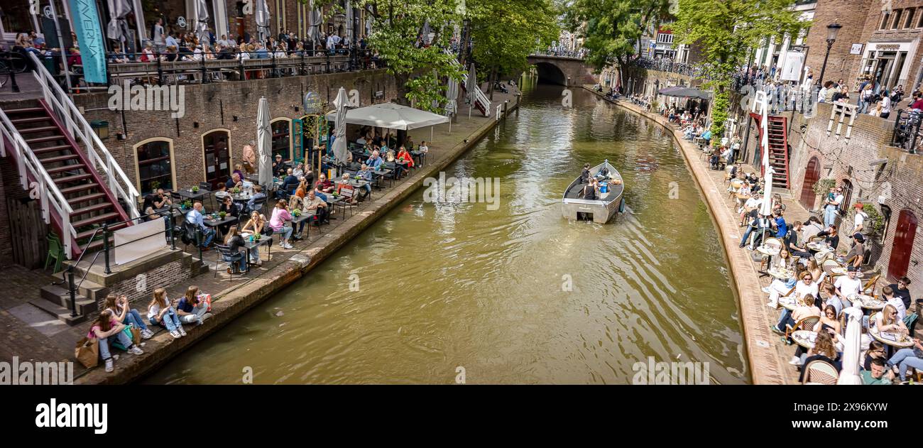 Dutch urban street scene development. Holland typical city lifestyle ...
