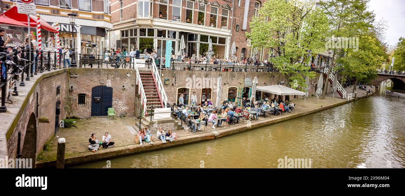 Dutch urban street scene development. Holland typical city lifestyle ...