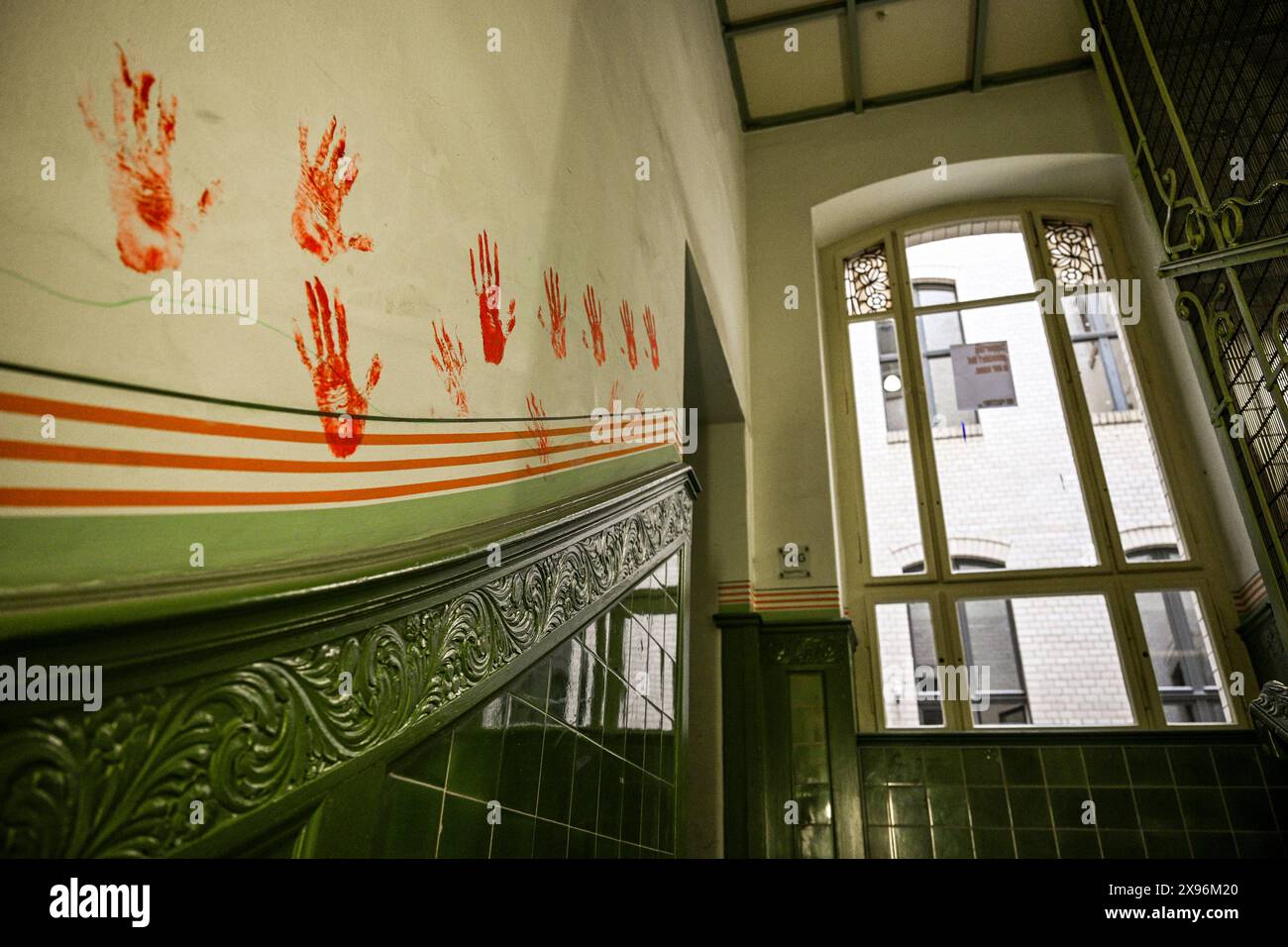 Berlin, Germany. 29th May, 2024. Damage and graffiti following an ...