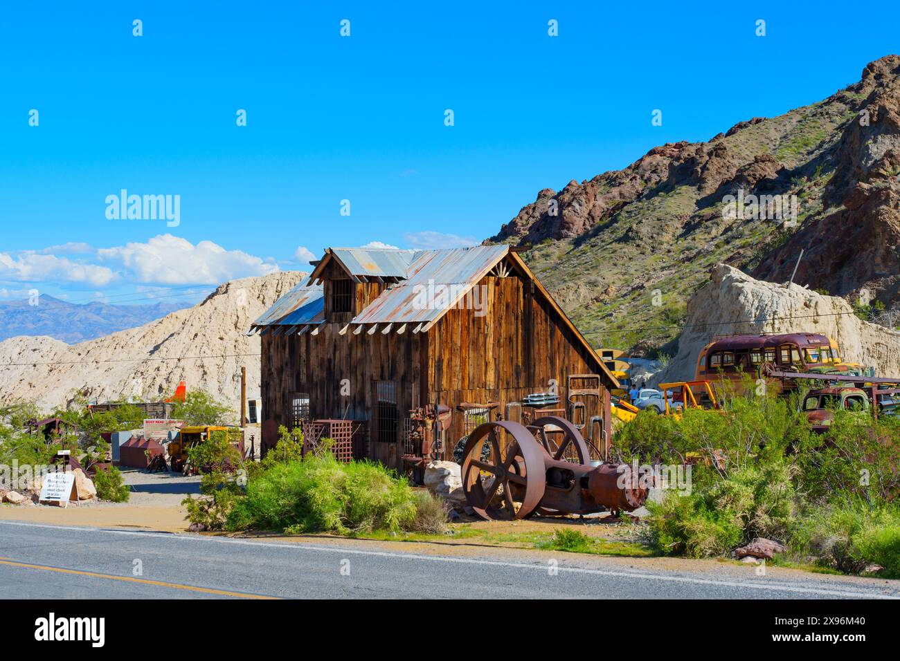 Nelson, Nevada - April 15, 2024: Vintage wooden cabin from an abandoned ...