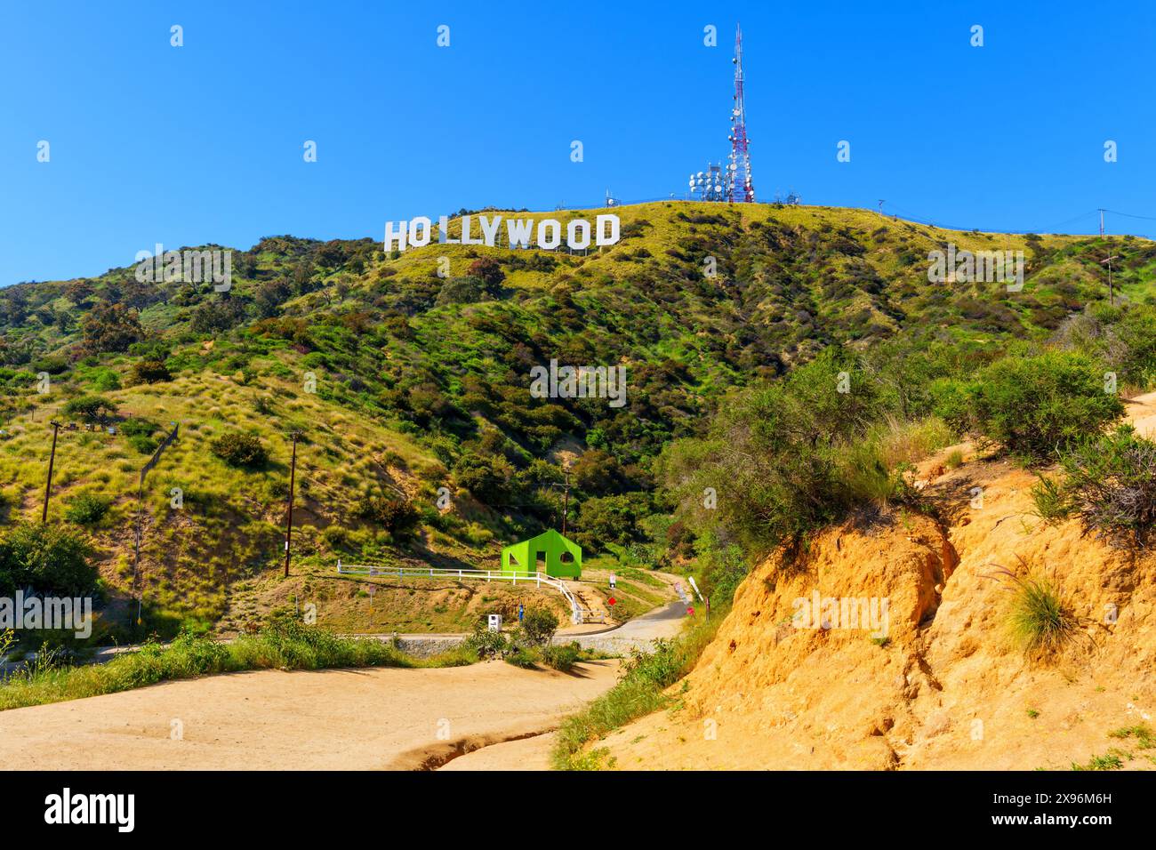 Los Angeles, California - April 11, 2024: Iconic Hollywood Sign Shines ...