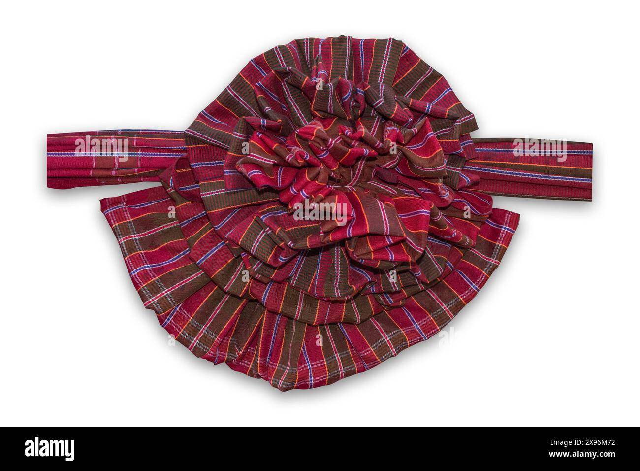 Cloth folk tribal Pattern isolated on white background, Clipping path ...