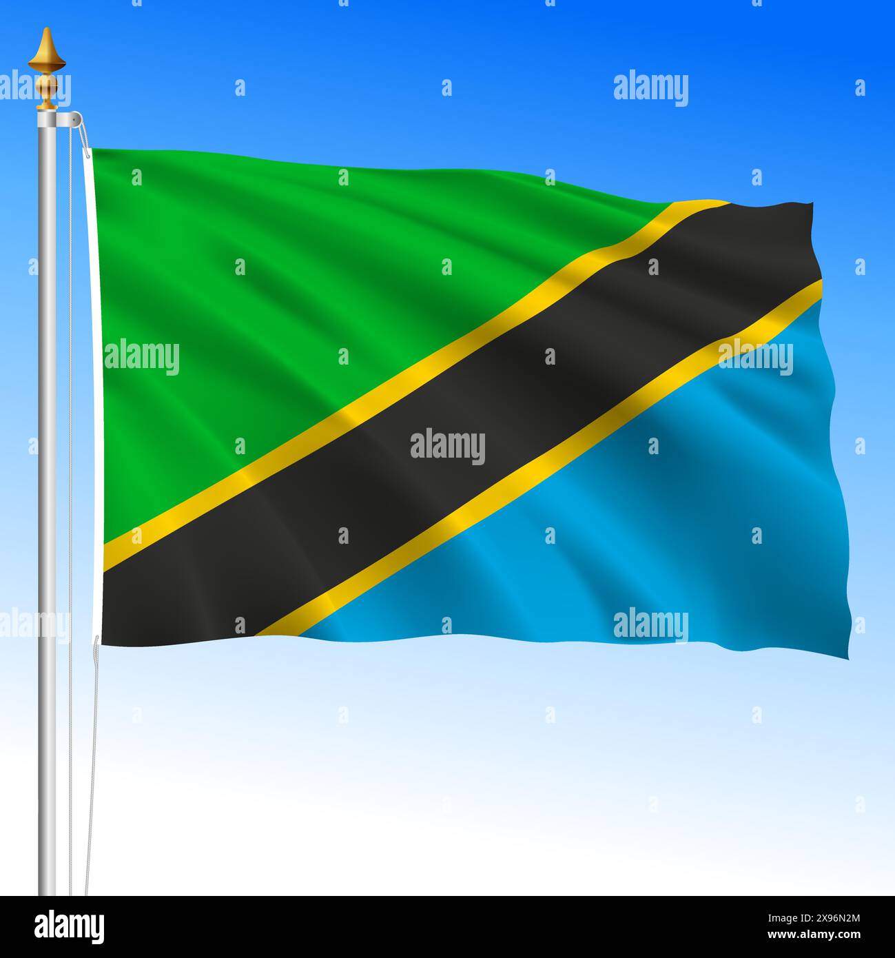 Tanzanian official flag hi-res stock photography and images - Alamy