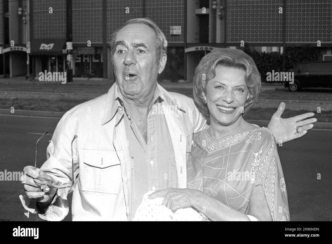 Jim Backus and wife Henny Backus Circa 1980's Credit: Ralph Dominguez/MediaPunch Stock Photo - Alamy