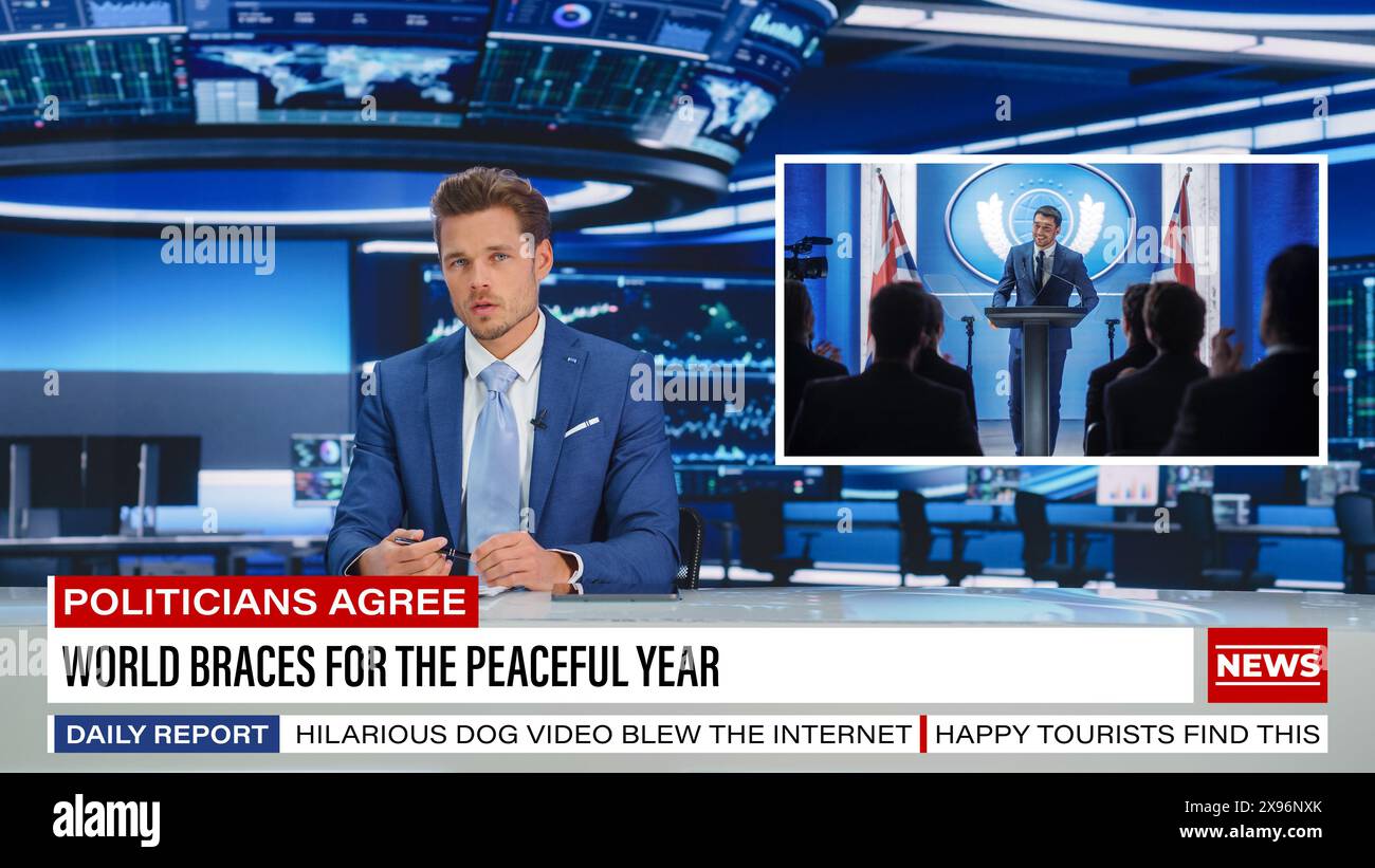 Split screen interview hi-res stock photography and images - Alamy