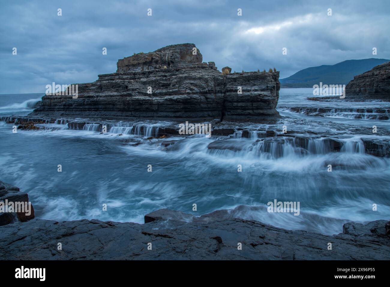 Australia, Tasmania, Eaglehwk Neck, Forestier Peninsula, Tessellated ...