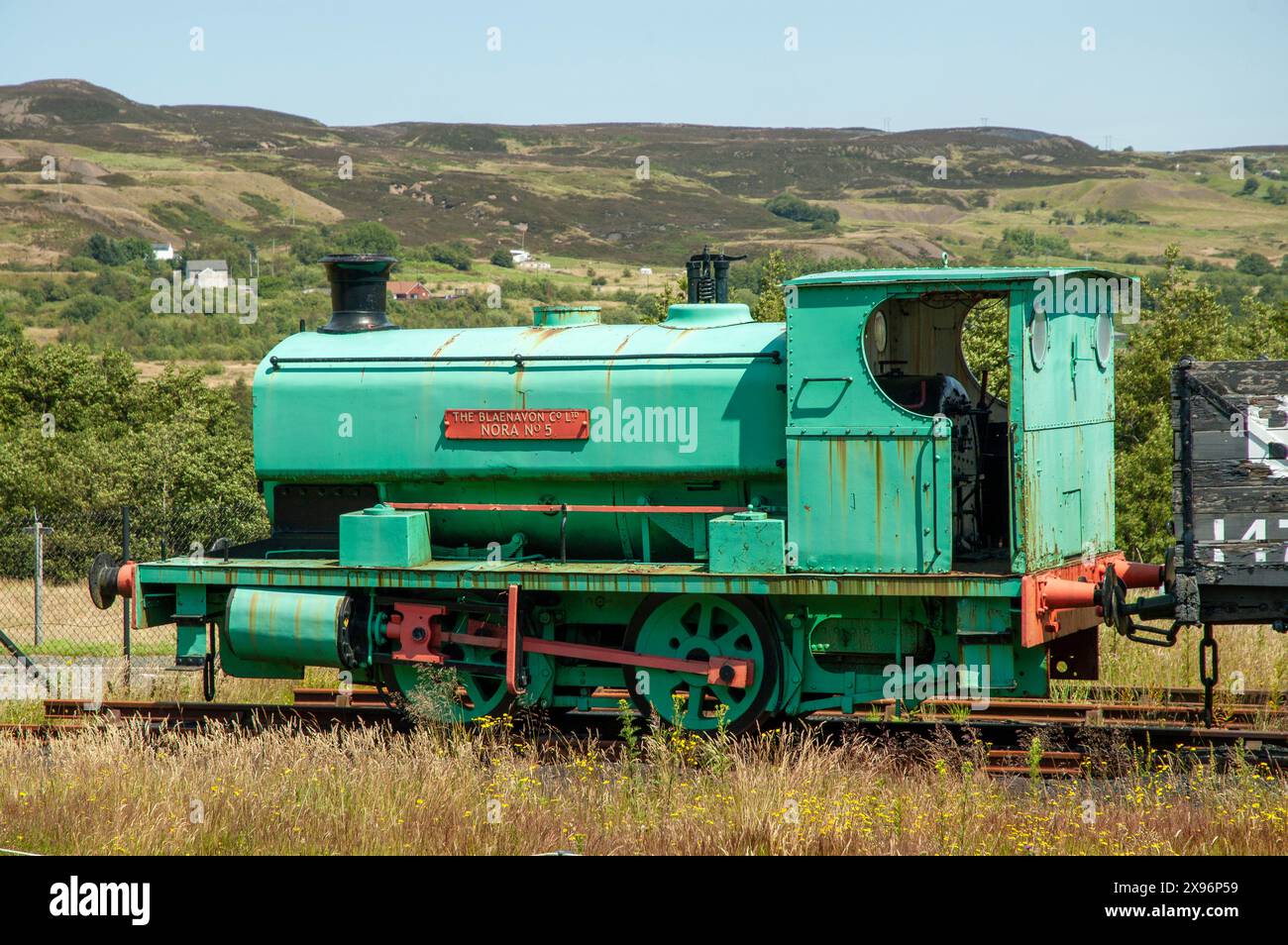 Steam locomotive at The Big Pit National Coal Museum in Blaenavon ...