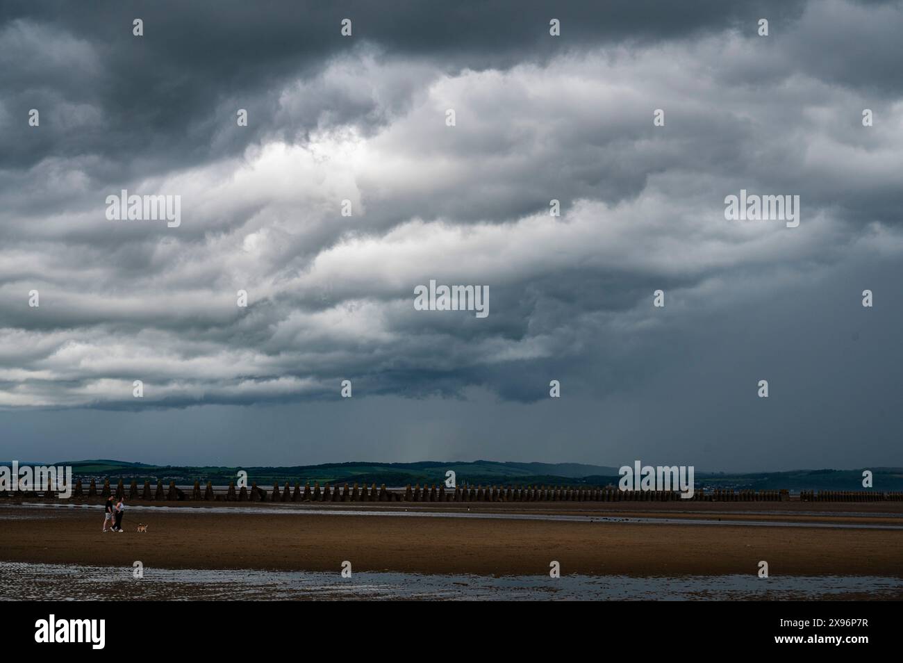 Scenic views of Cramond in Edinburgh before heavy rainfall, as parts of ...
