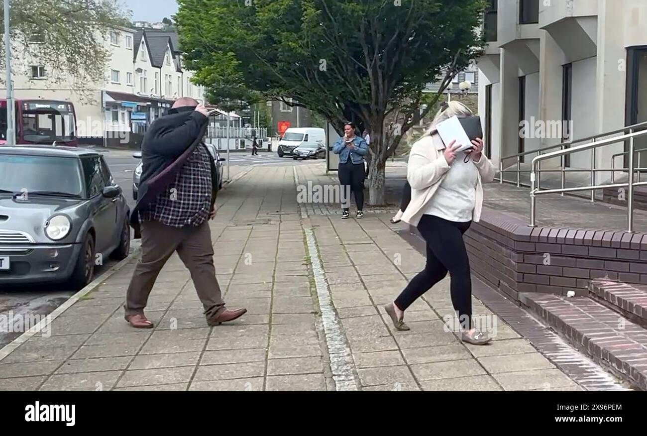 Screen grab taken from PA Video of Ann and Bernard McDonagh arriving at ...