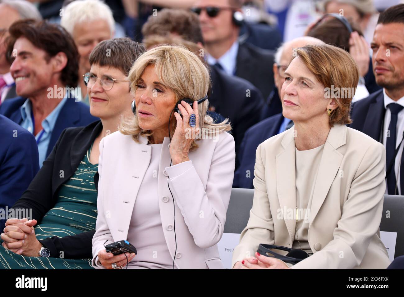 Brigitte Marie-Claude Macron, née Trogneux, divorced Auzière wife of ...