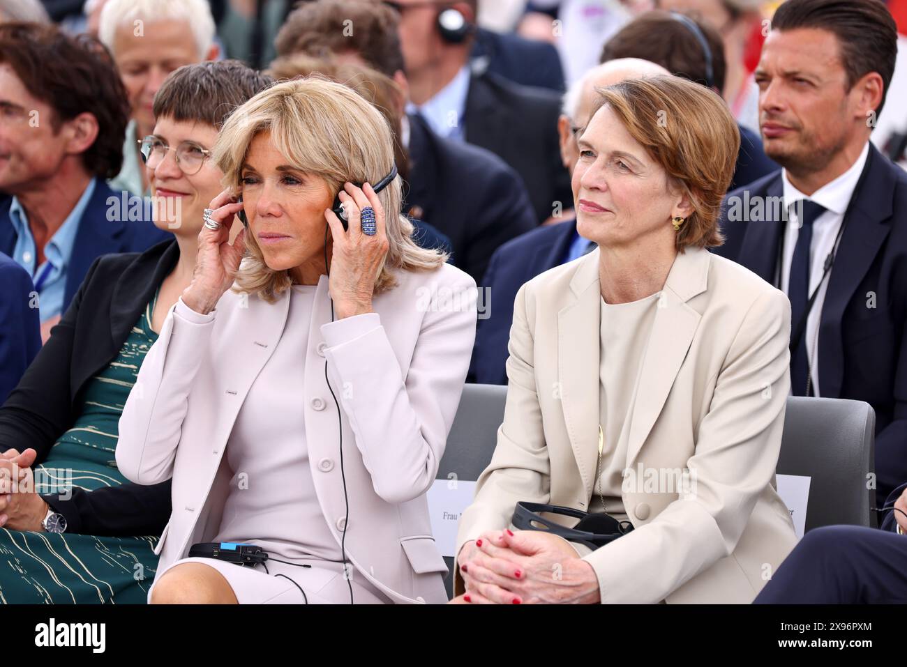 Brigitte Marie-Claude Macron, née Trogneux, divorced Auzière wife of ...