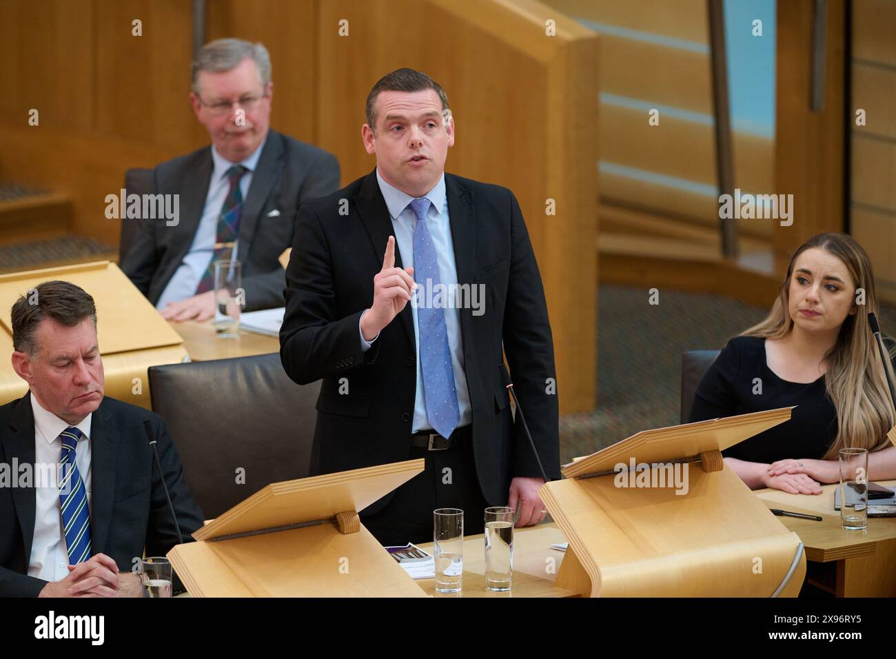 Edinburgh Scotland, UK 29 May 2024. Douglas Ross MSP at the Scottish ...