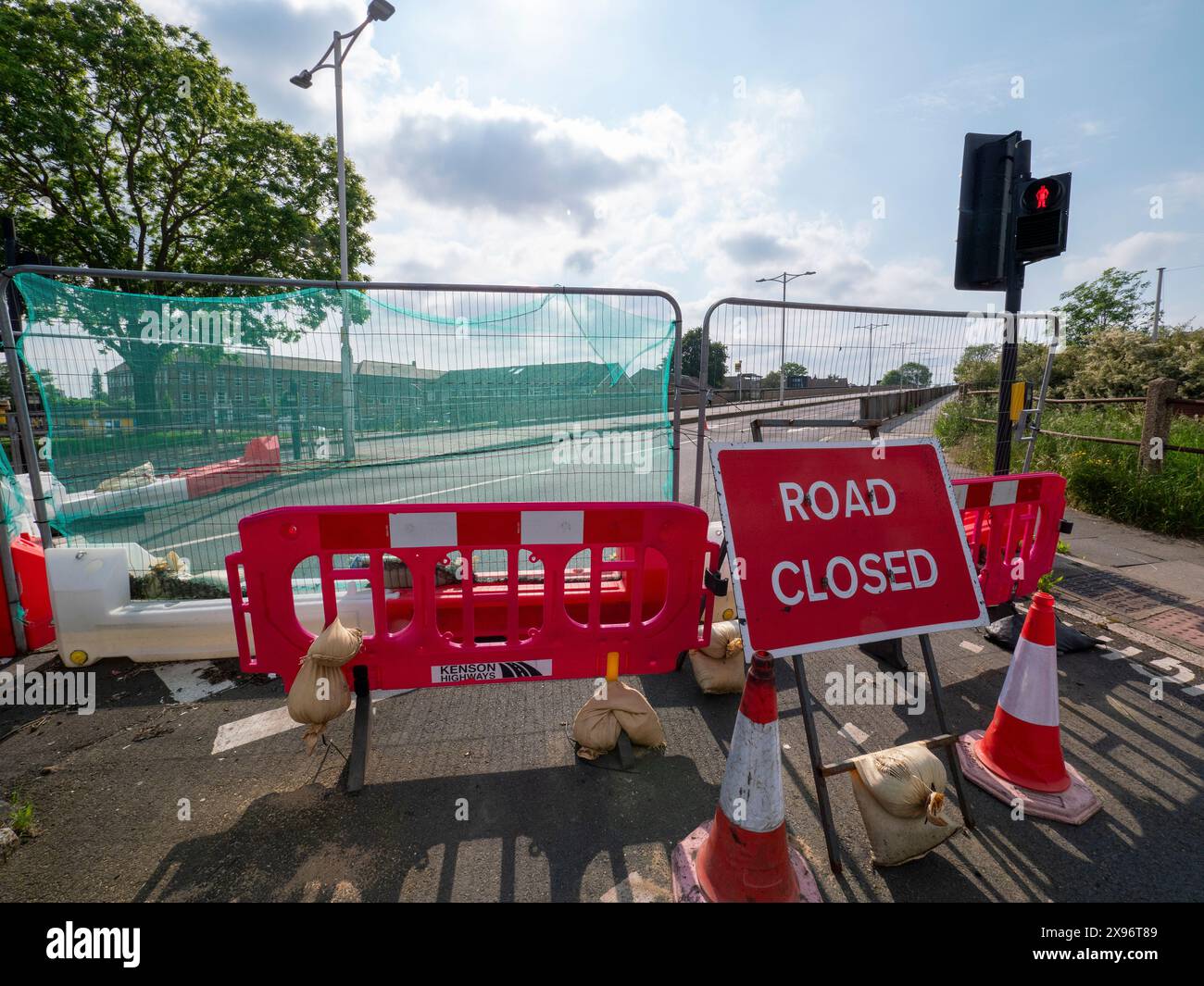 A view of the Broadmead Road Bridge in the London Borough of Redbridge ...