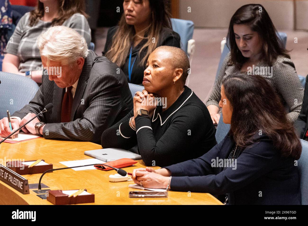 New York, New York, USA. 29th May, 2024. South Africa Ambassador Mathu ...