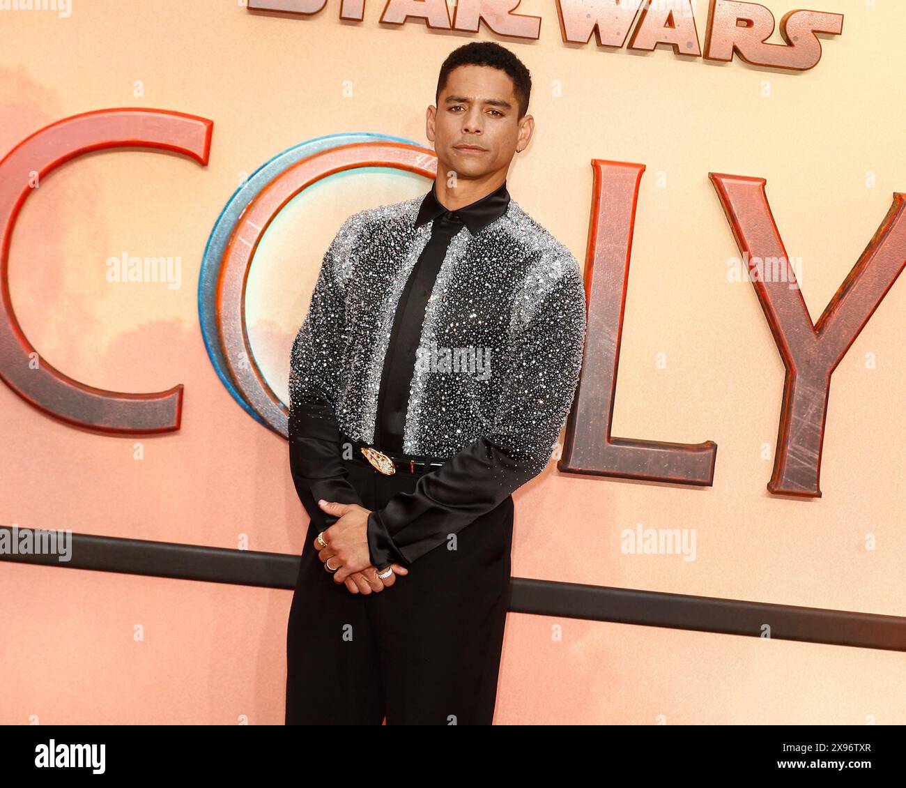 Charlie Barnett attends the UK Premiere of 'The Acolyte' held at the ...