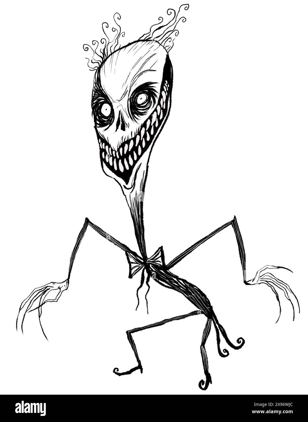 the dark crooked man that haunts your nightmares Stock Photo - Alamy