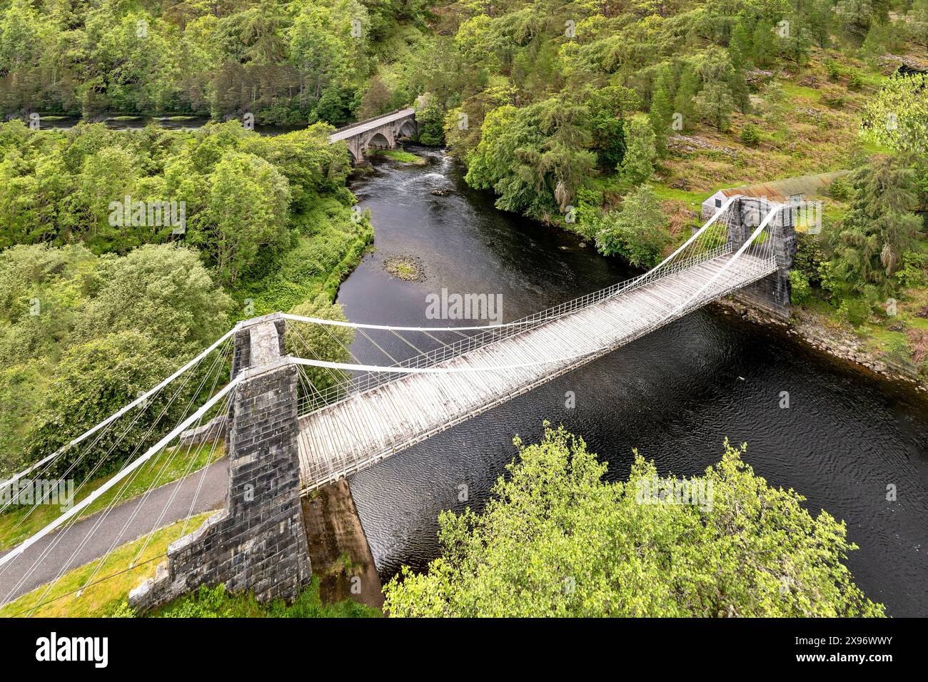 Bridge of Oich also known as Victoria Bridge, Aberchalder is a white ...