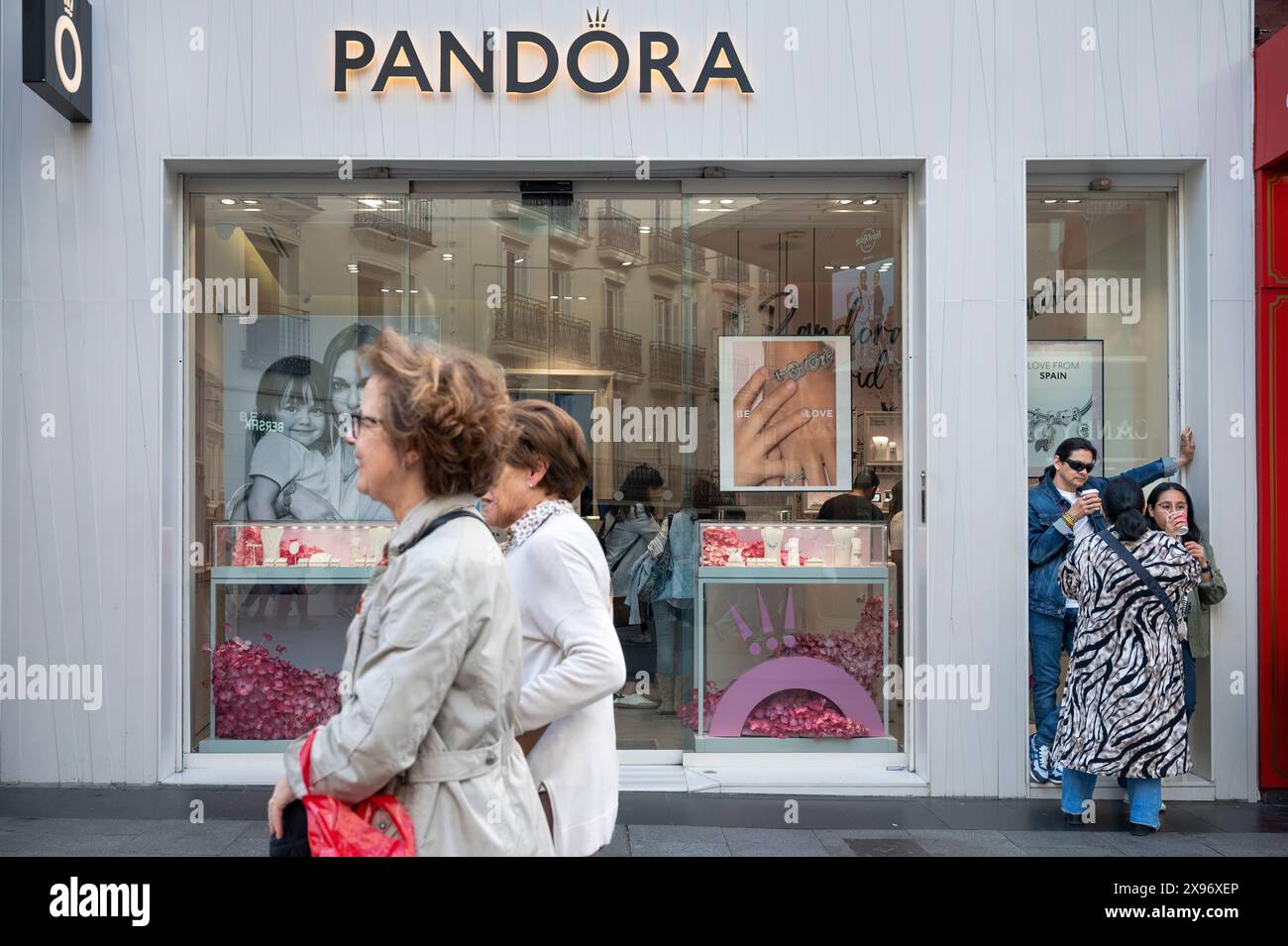 Madrid, Spain. 29th May, 2024. People are seen outside the Danish ...