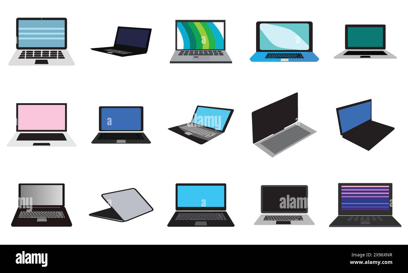 3d laptop vector vectors hi-res stock photography and images - Alamy