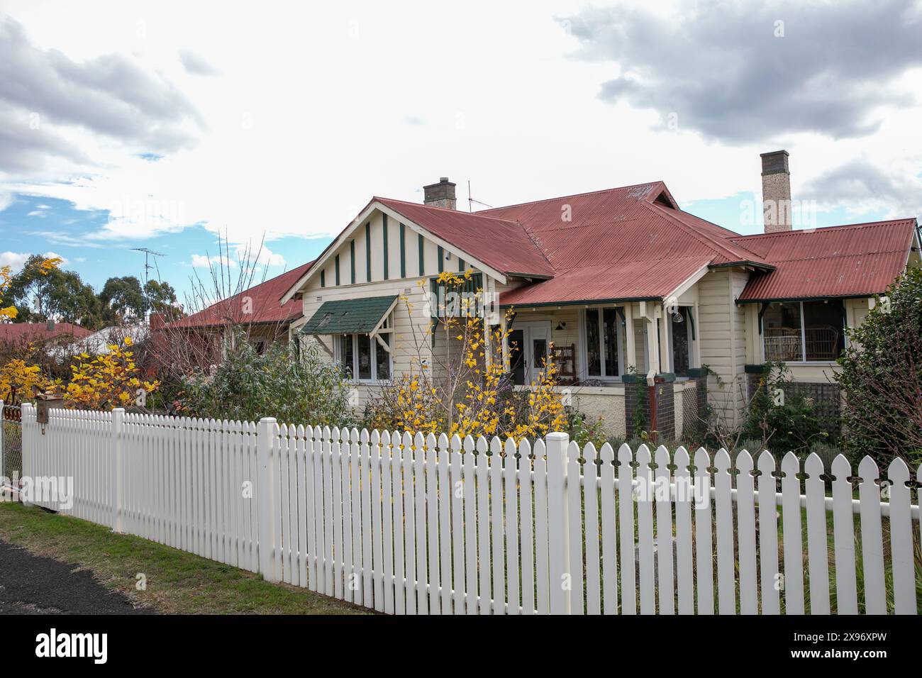 Uralla town centre in northern New South Wales, heritage buildings and ...