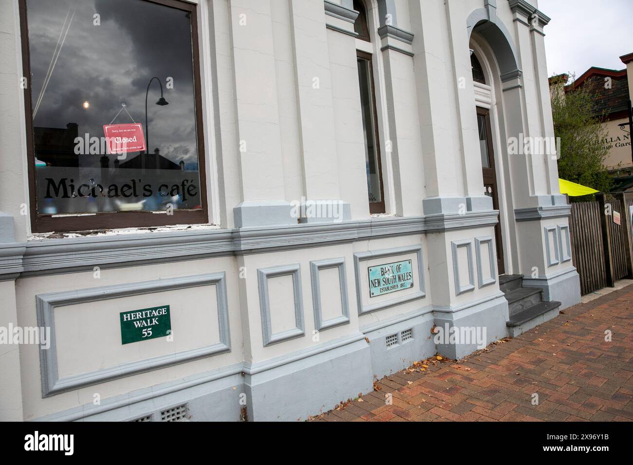 Uralla town centre in northern New South Wales, heritage buildings and ...