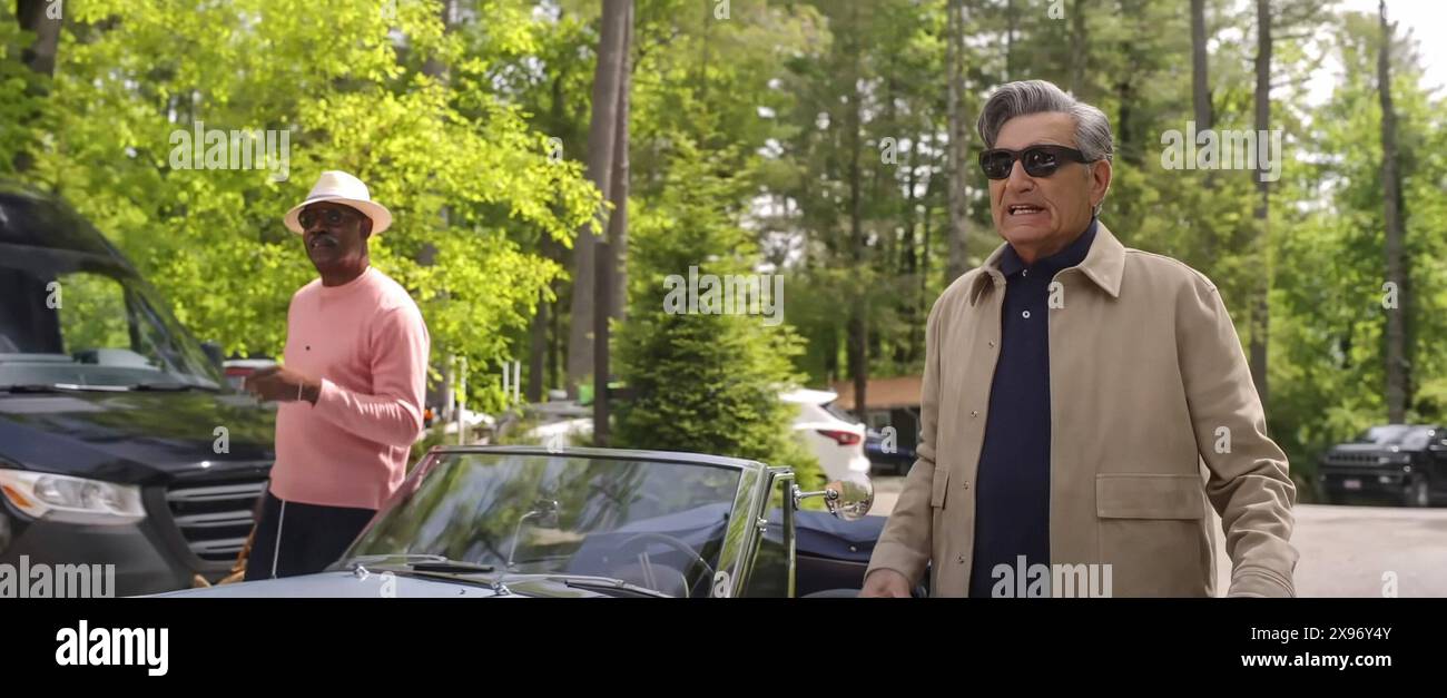 SUMMER CAMP, from left: Dennis Haysbert, Eugene Levy, 2024. © Roadside ...